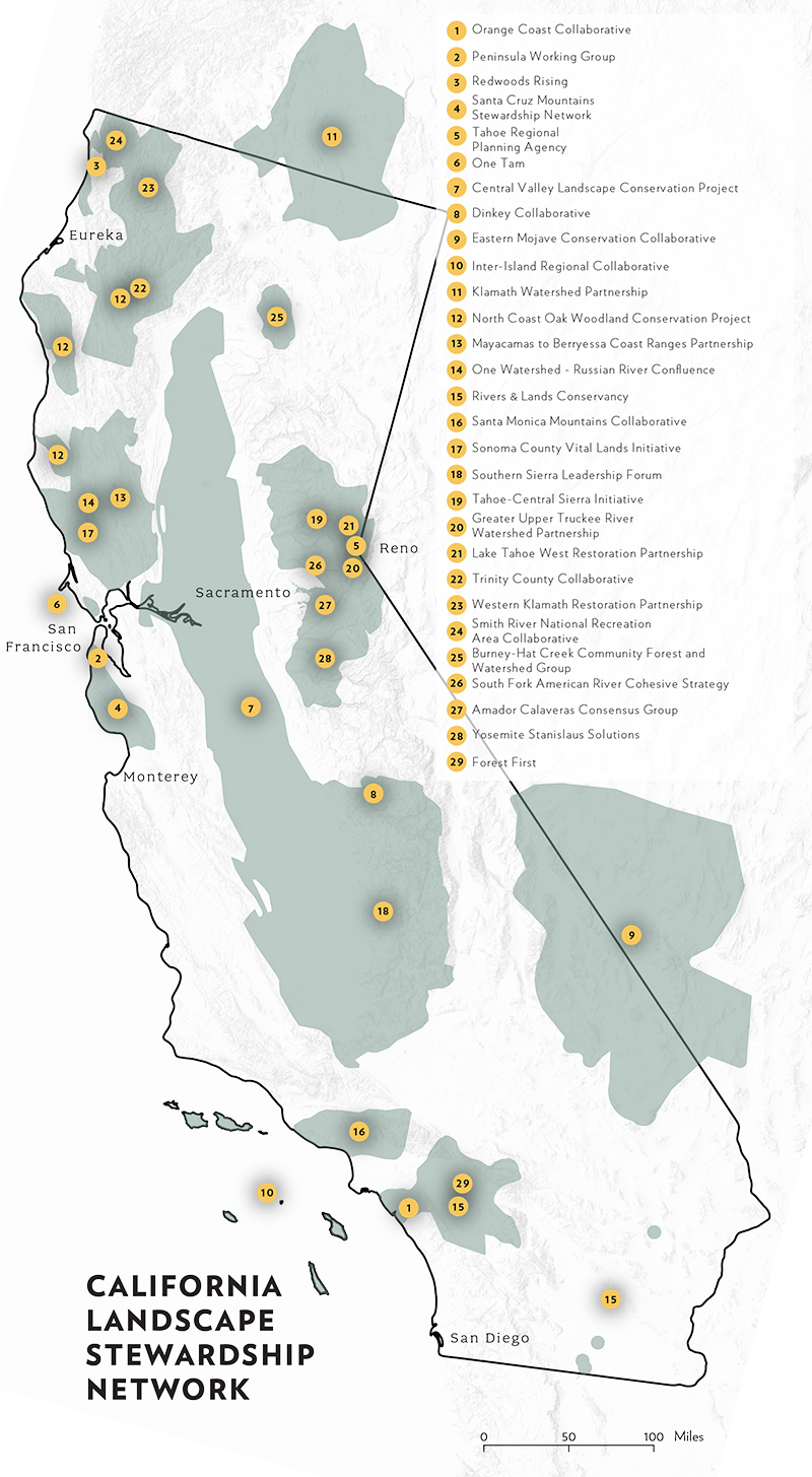 California Map Landscape