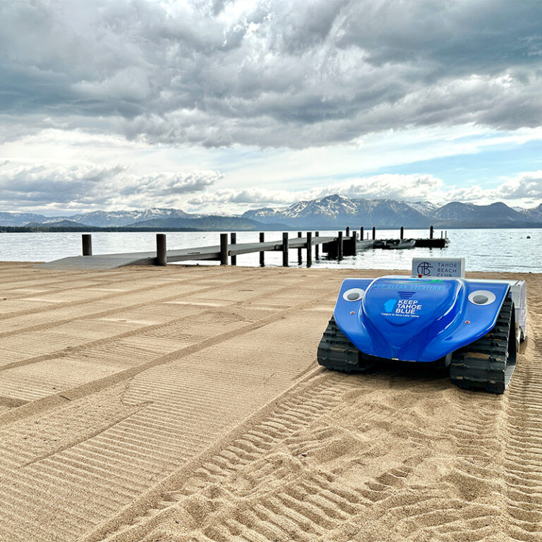 Tahoe’s beach-cleaning robot is back in action with expanded role ...